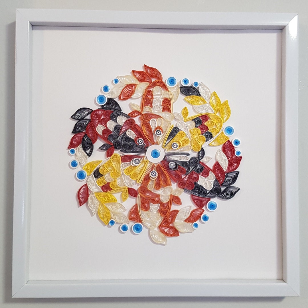 Quilled Goldfish Mandala - Etsy