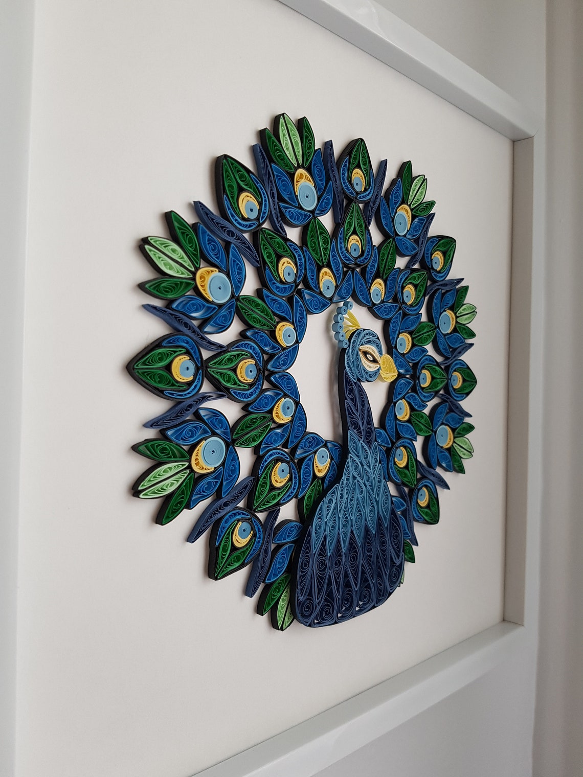 Quilled Peacock Wall Hanging - Etsy
