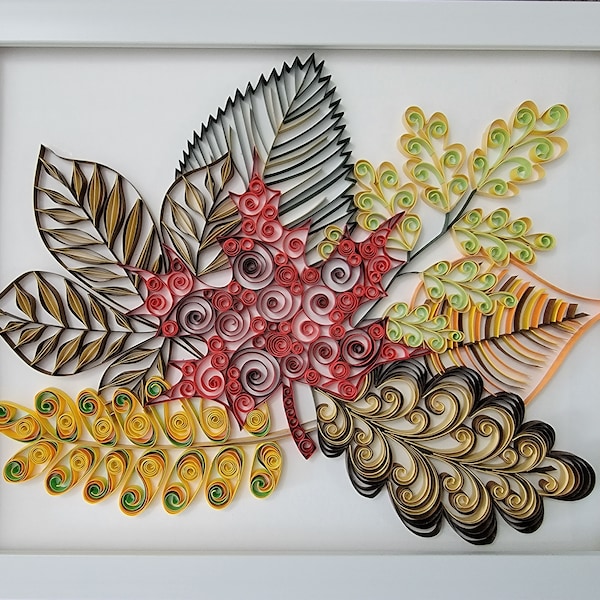 Quilled Leaves - Etsy