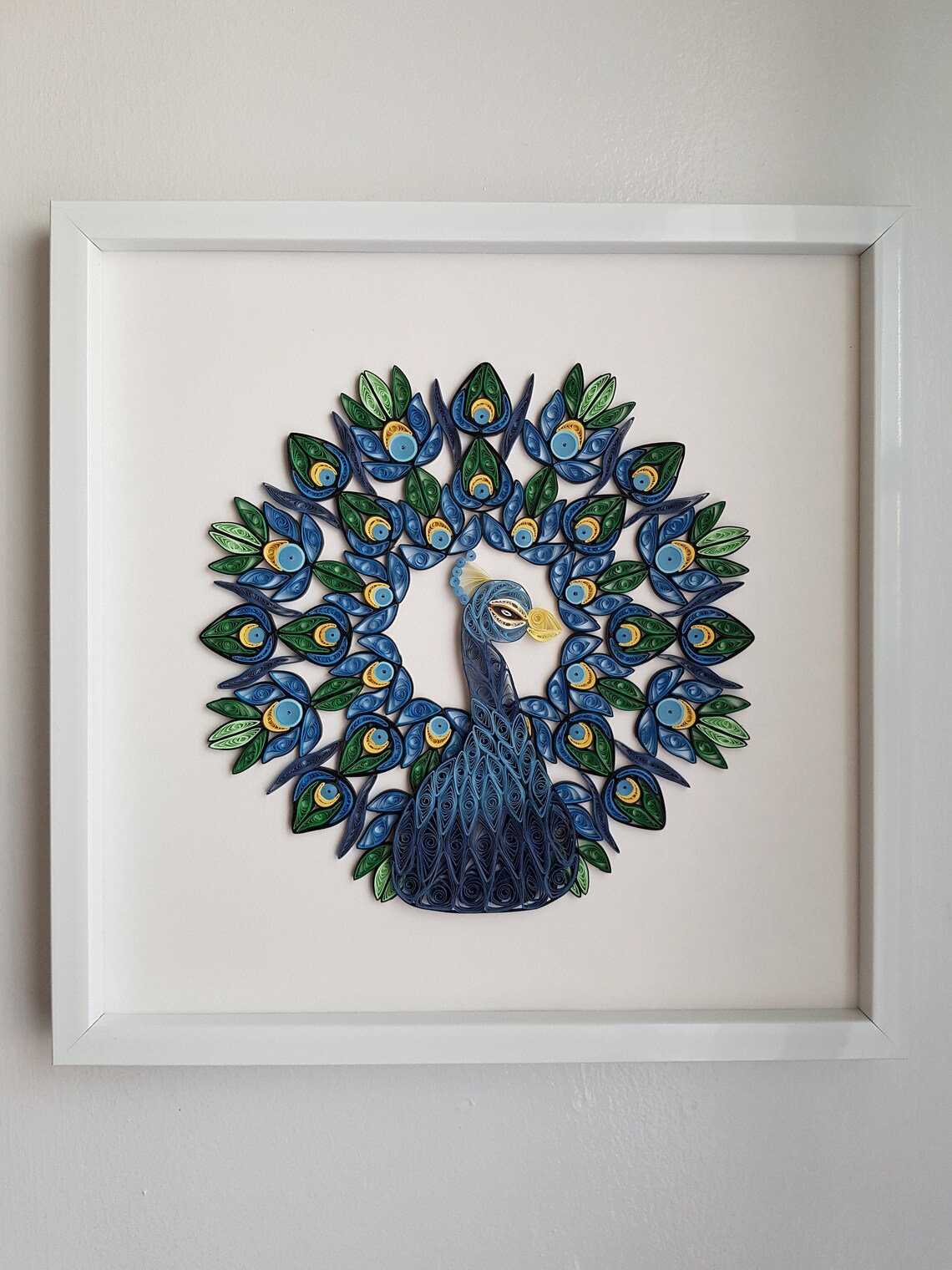 Quilled Peacock Wall Hanging - Etsy