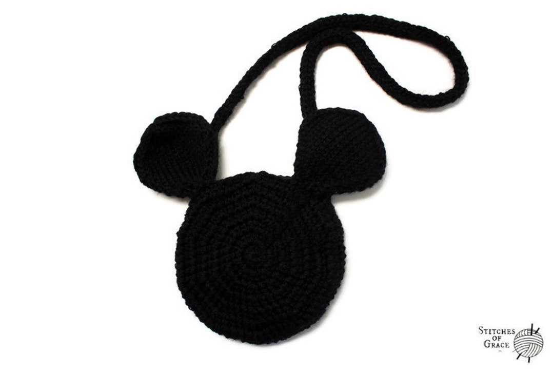 Mouse Head Shaped Purse, Little Girl's Purse, Small Pouch, Farm Animal ...