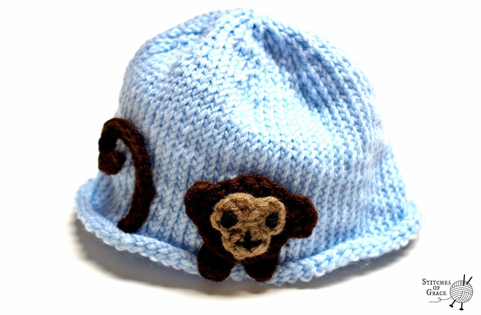 Knitted Hat With Monkey Face Wild Animal Photo Shoot Safari - Etsy