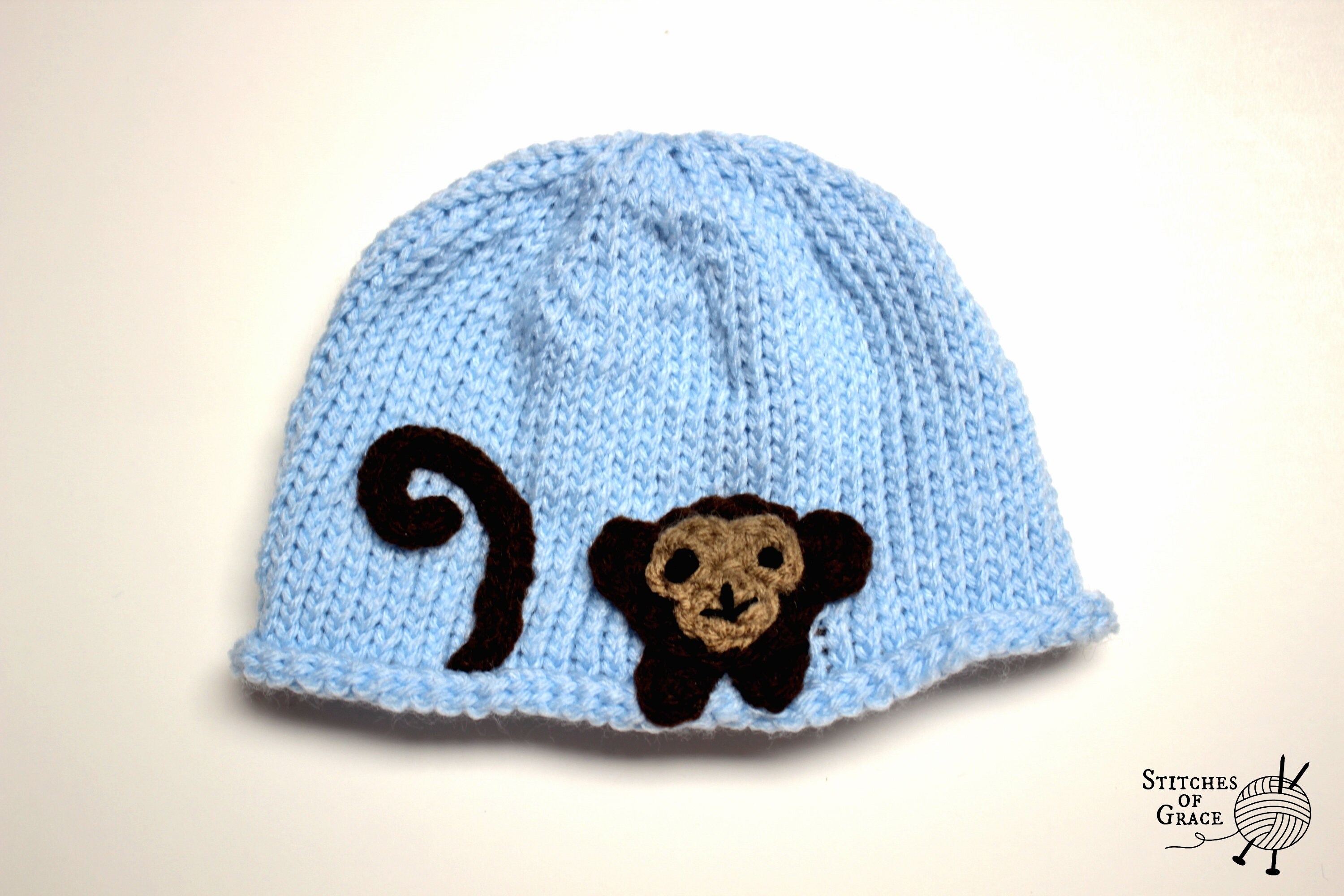 Knitted Hat With Monkey Face Wild Animal Photo Shoot Safari - Etsy