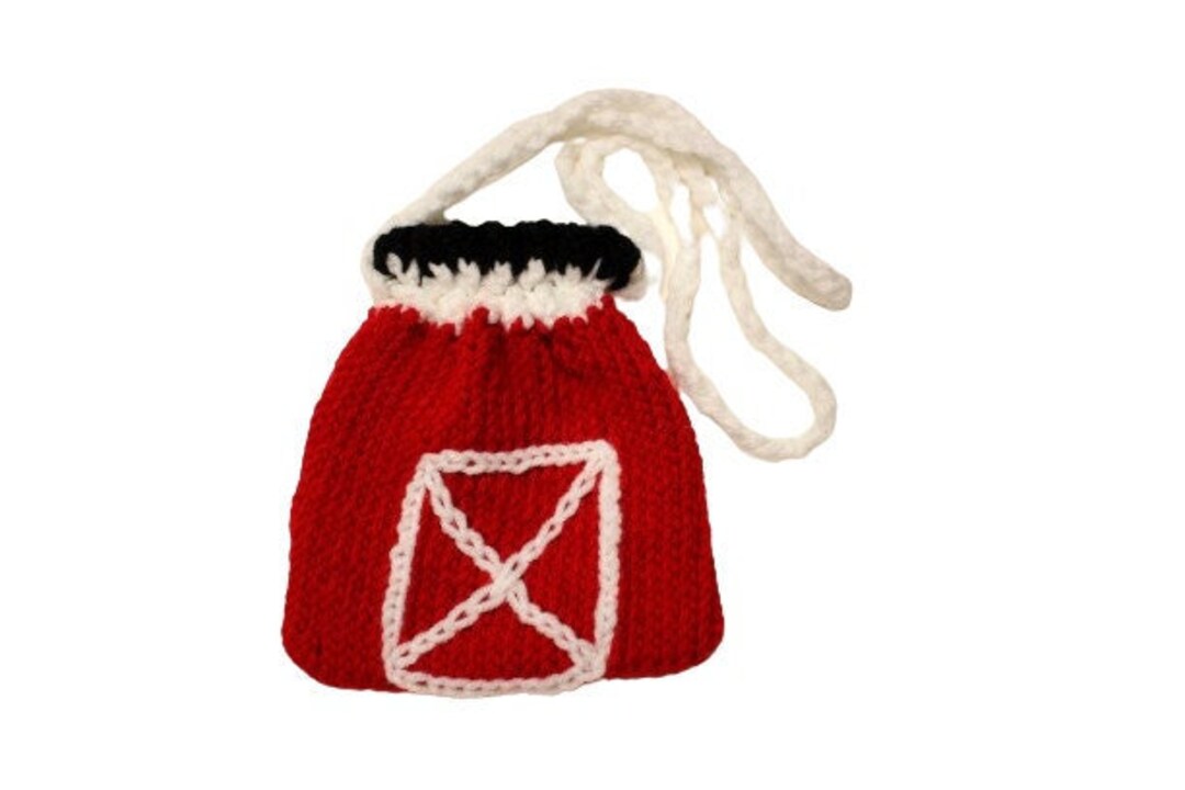 Red Barn Drawstring Purse, the Big Red Barn, Barn Bag Purse, Gift Ideas ...