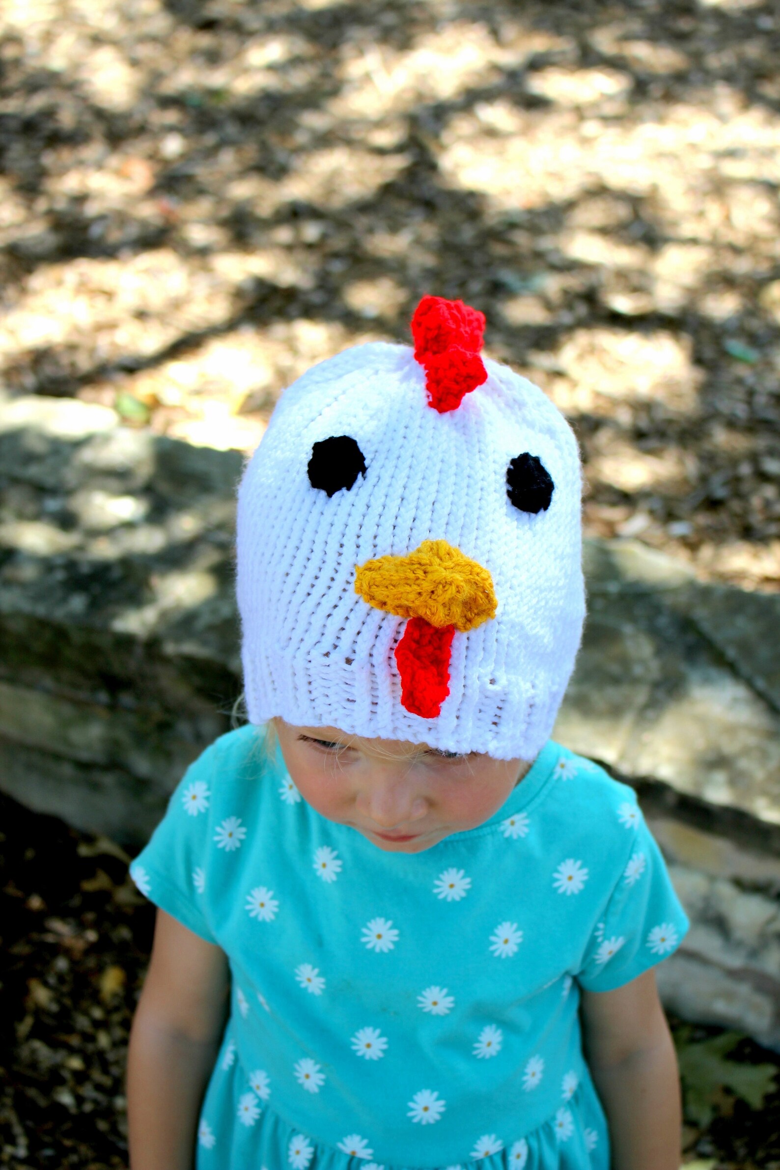 Knitted Brown or White Chicken Hat Child Photo Shoot Prop | Etsy