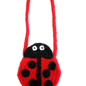 Red Ladybug Purse, Little Girl's Purse, Small Animals Pouch, Insect Bag ...