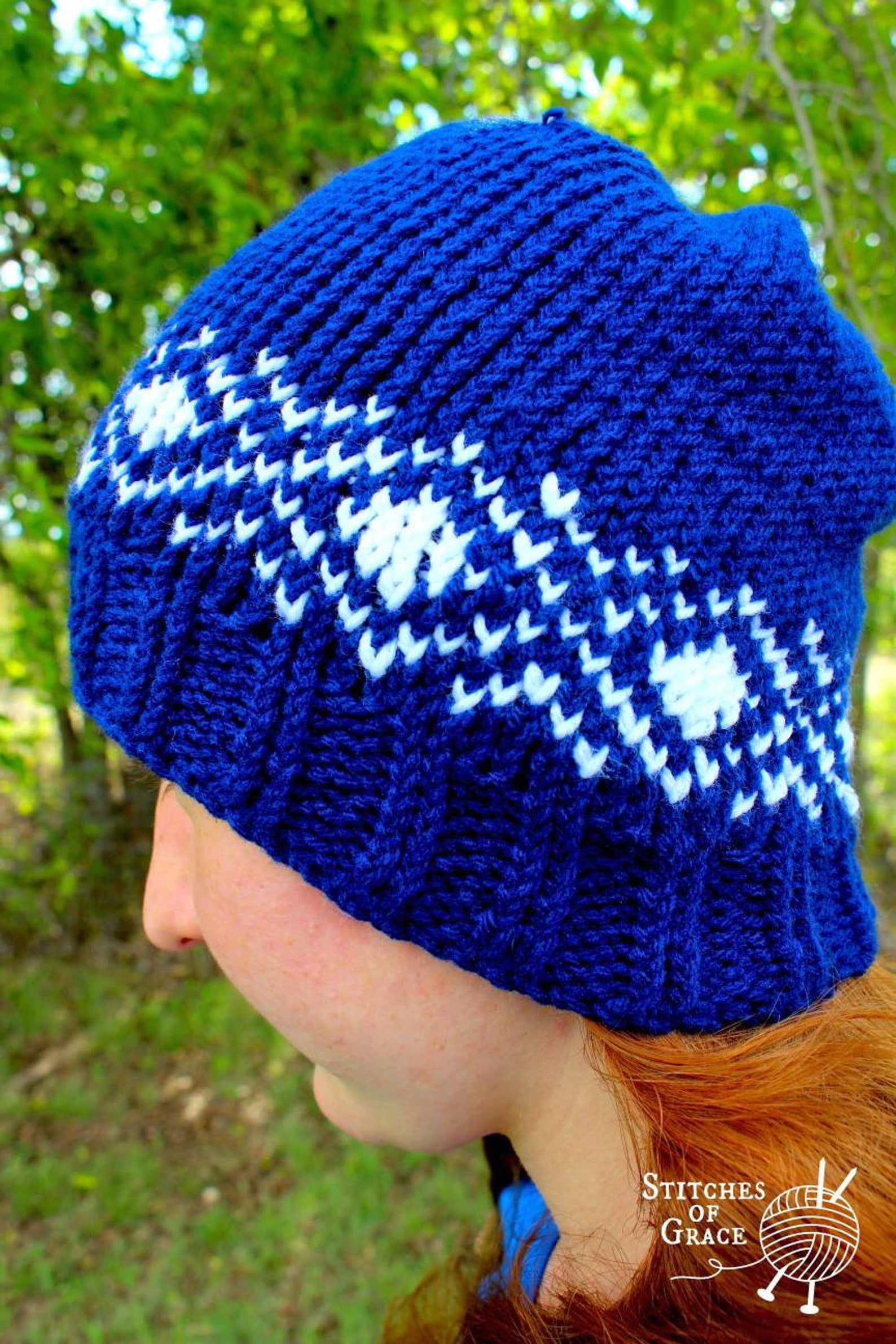 Diamond Print Winter Hat Gift Ideas Christmas or Birthday | Etsy