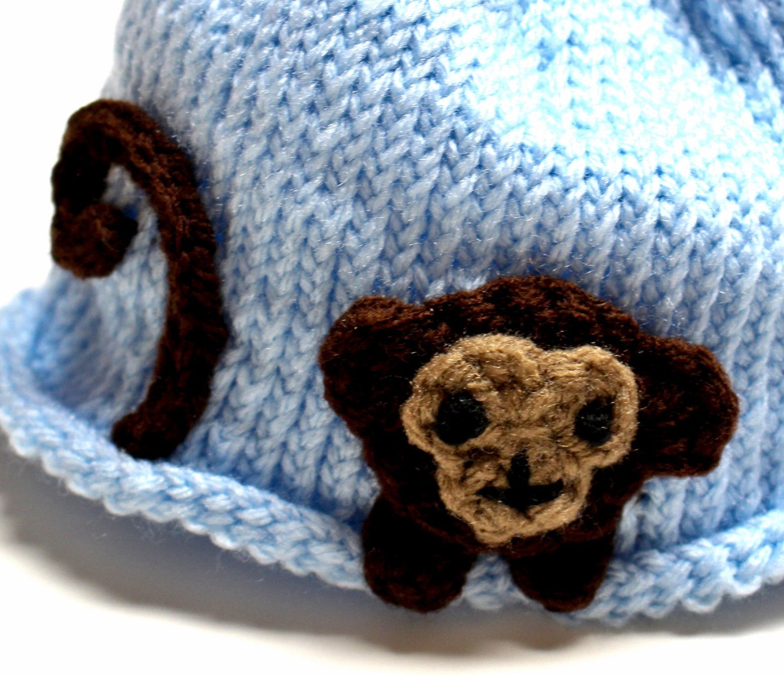 Knitted Hat With Monkey Face Wild Animal Photo Shoot Safari - Etsy