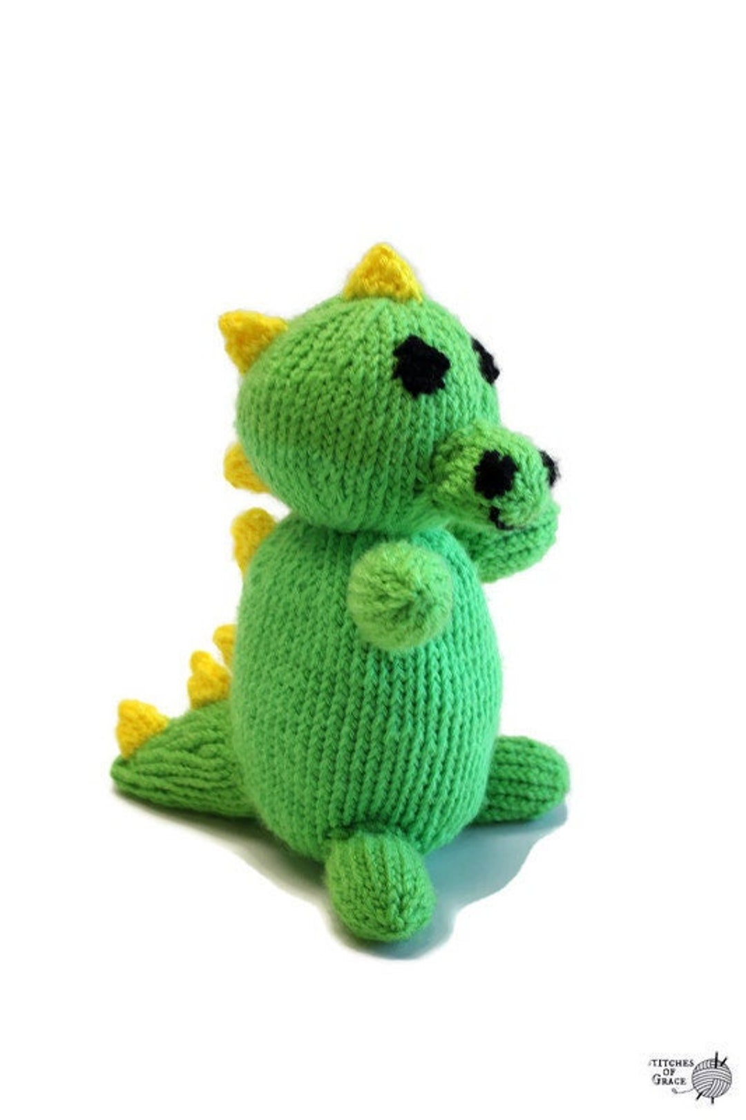 Dinosaur Plushie, Amigurumi Yarn Dinos, Stuffed Animal Toy for Kids ...
