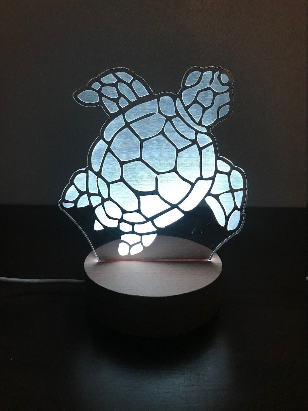 Personalized Night Light, Sea Turtle Light, Bedroom Décor, LED Light ...