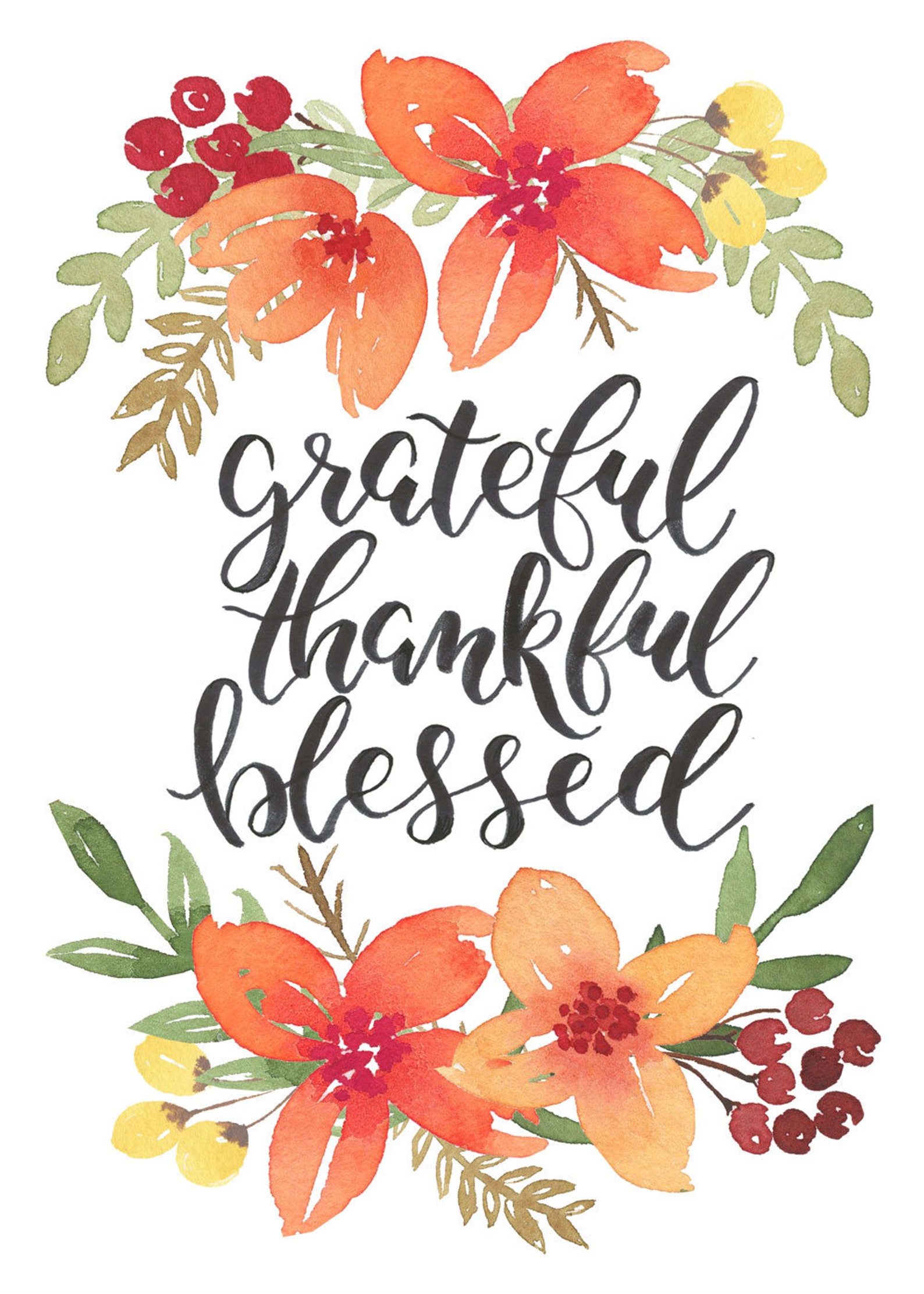 5x7 Fall Printable Pack Holidays Printable Seasonal Art - Etsy