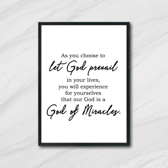 LDS 'let God Prevail' Print by Russel M. Nelson | Etsy