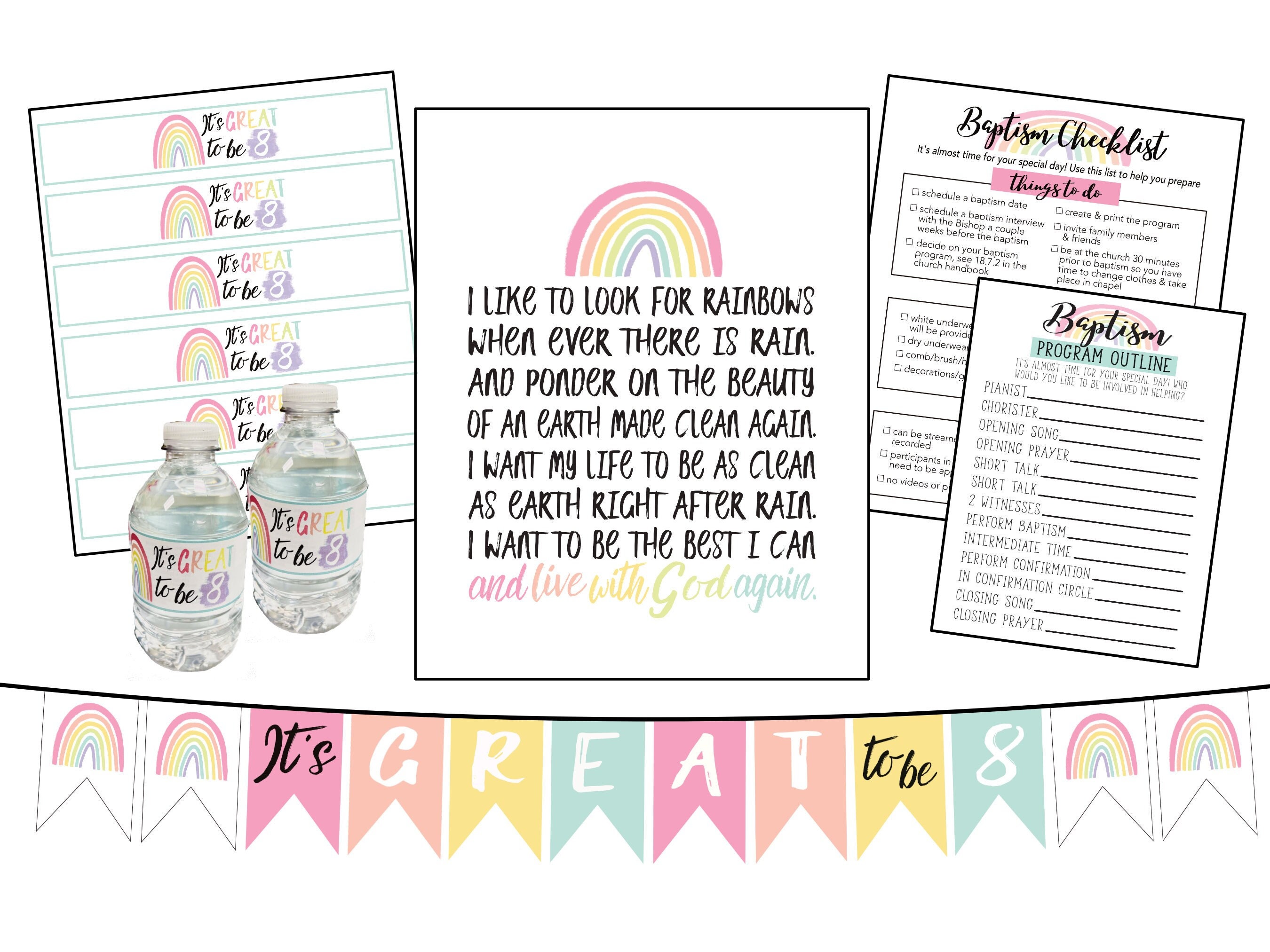 Great to Be 8 Baptism Preview, Great to Be Eight, Great to Be 8 ...