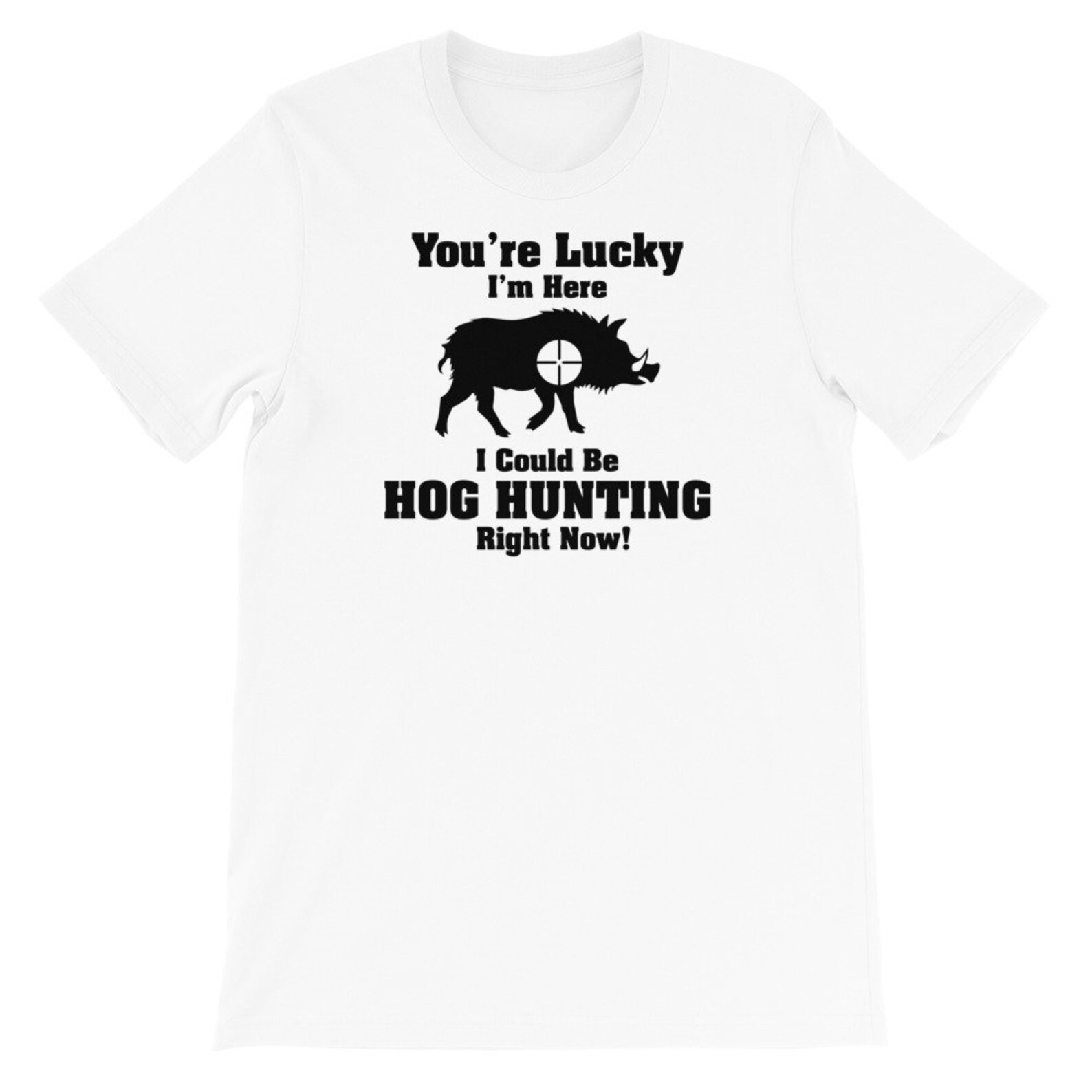 Lucky Hog Hunting T-shirt, the Perfect Gift for Hunters of Wild Hogs - Etsy