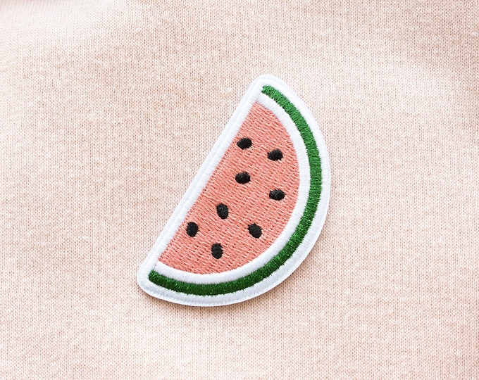 Watermelon Patch // Embroidered Patch / Fabric Patch / Sew on / Iron on ...