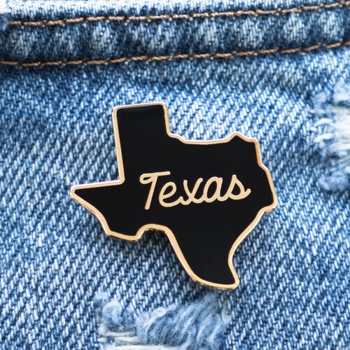 Texas Hard Enamel Pin - Etsy