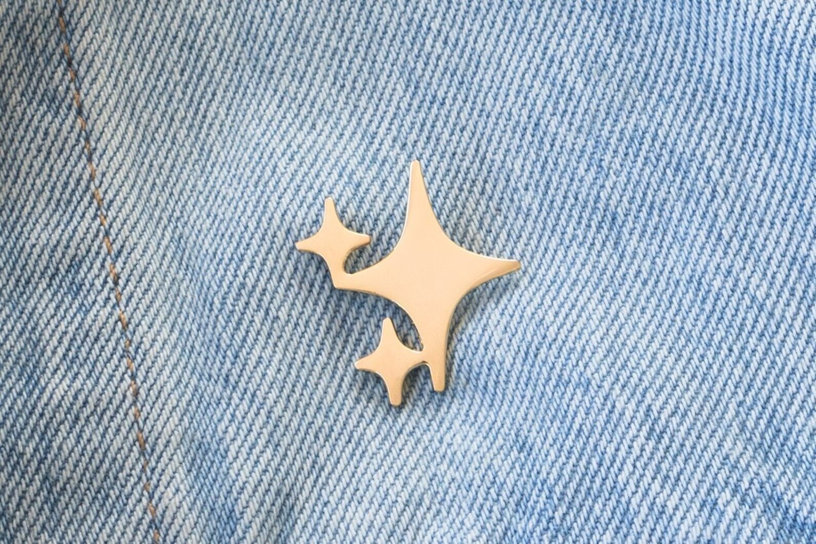 Sparkle Enamel Lapel Pin // Gold / Sparkle Emoji / Stars / - Etsy