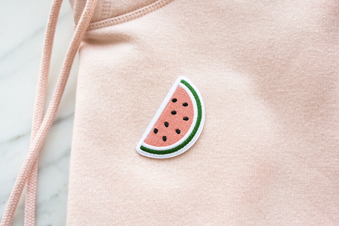 Watermelon Patch // embroidered patch / fabric patch / sew on | Etsy