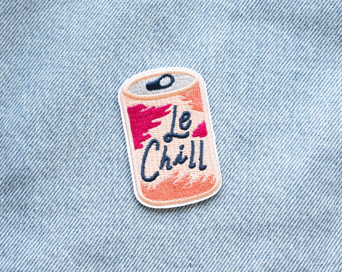 Le Chill Patch // Embroidered Patch / Fabric Patch / Sew on / - Etsy