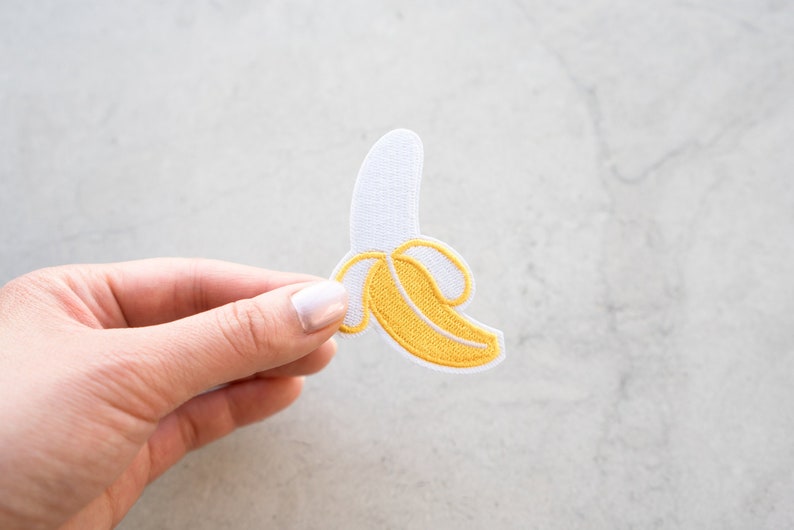 Banana Patch // embroidered patch / fabric patch / sew on / | Etsy