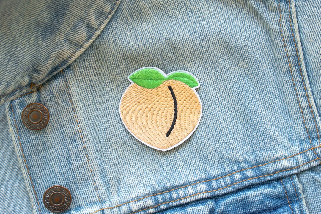 Peach Patch // Embroidered Patch / Fabric Patch / Sew on / Iron on ...