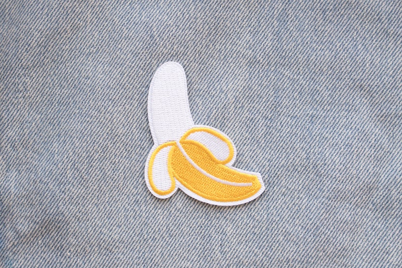 Banana Patch // embroidered patch / fabric patch / sew on / | Etsy