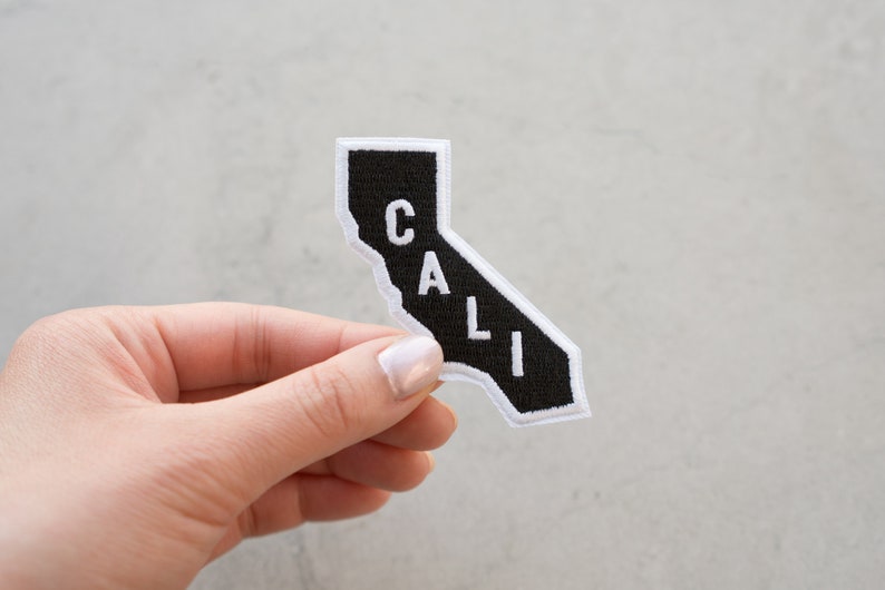 Cali Patch // Black / White / Fabric Patch / Iron on / Sew on | Etsy