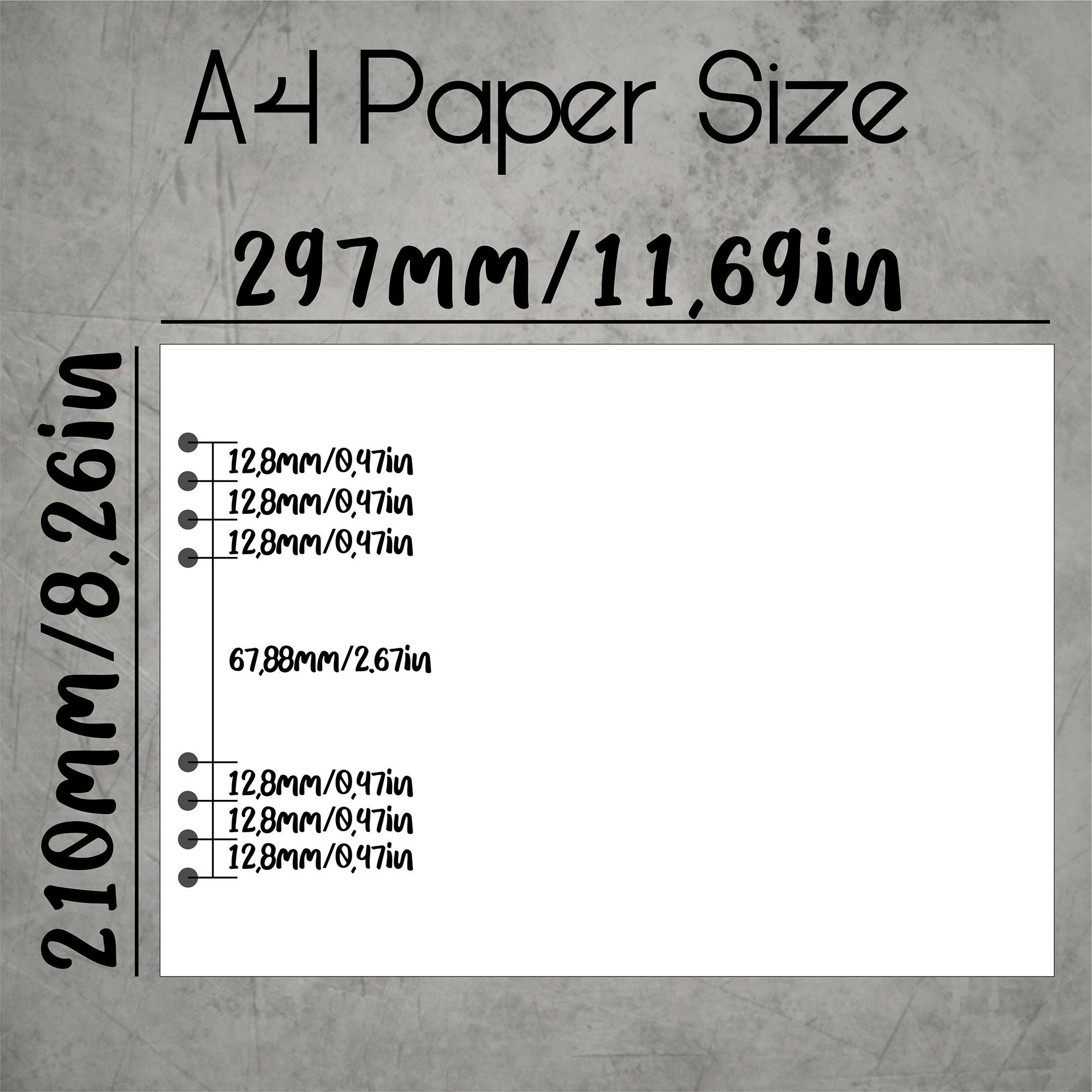 Paper Pack 8-holes for Spiral Notebook Journal/Colored Paper | Etsy