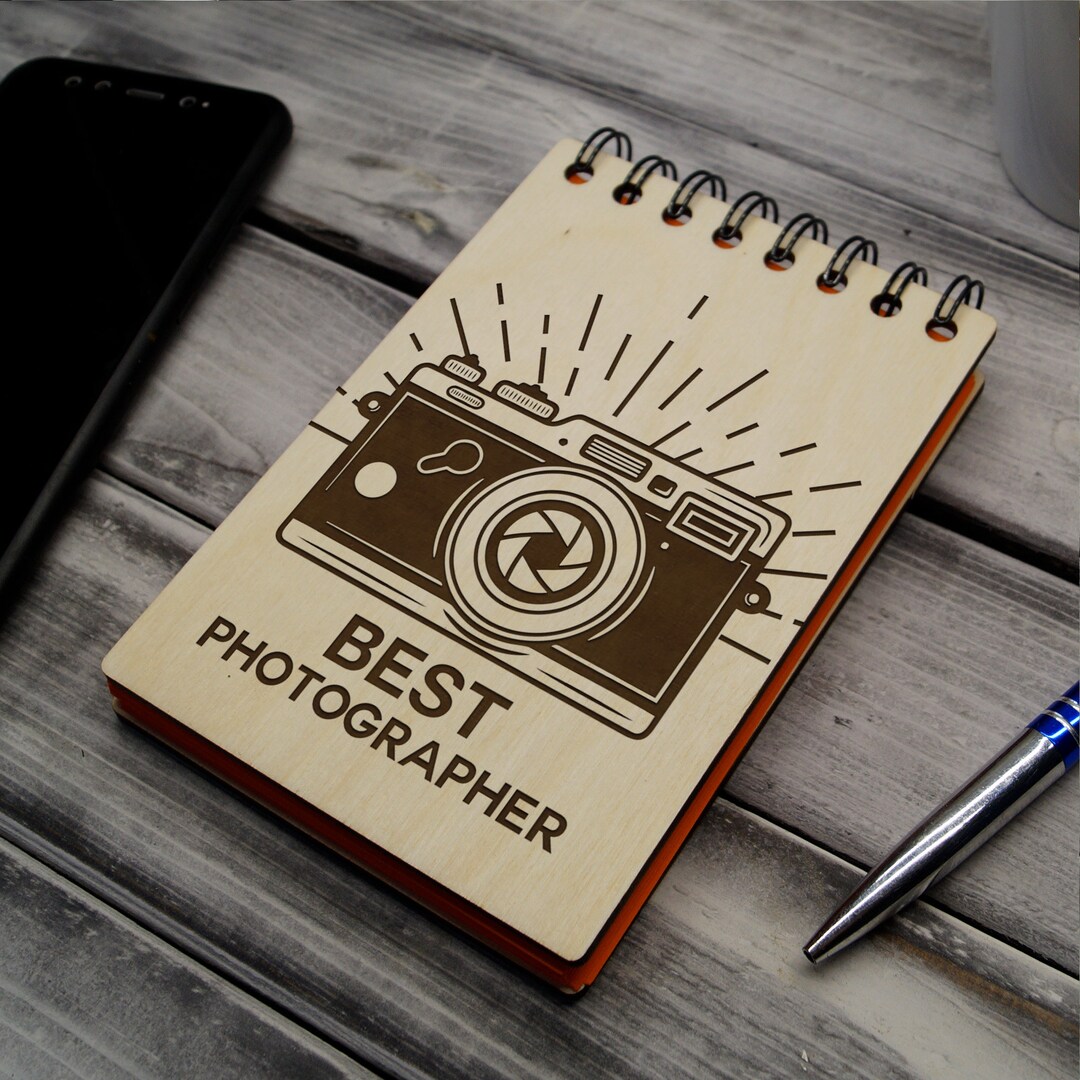 Lined Notebook Camera Print Binder Album Photographer Gift Spiral ...