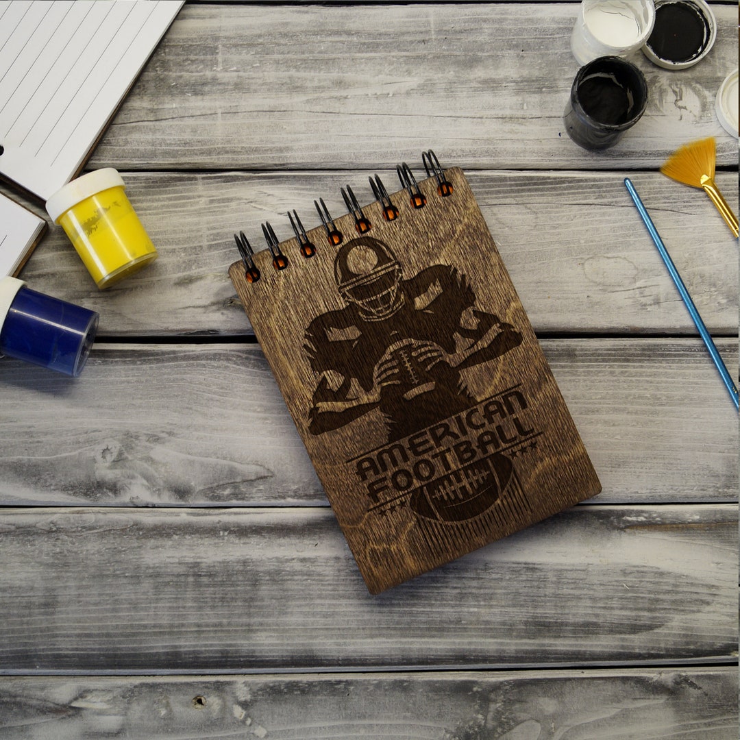 Eco-friendly Journal American Football Gift Personal Sketchbook Lined ...