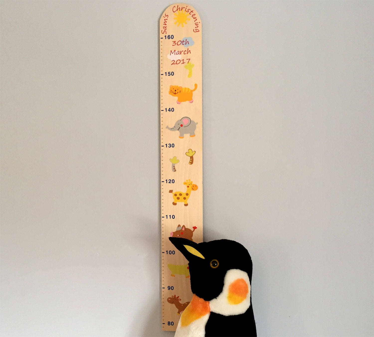 Personalised height chart Decorated and personalised height | Etsy