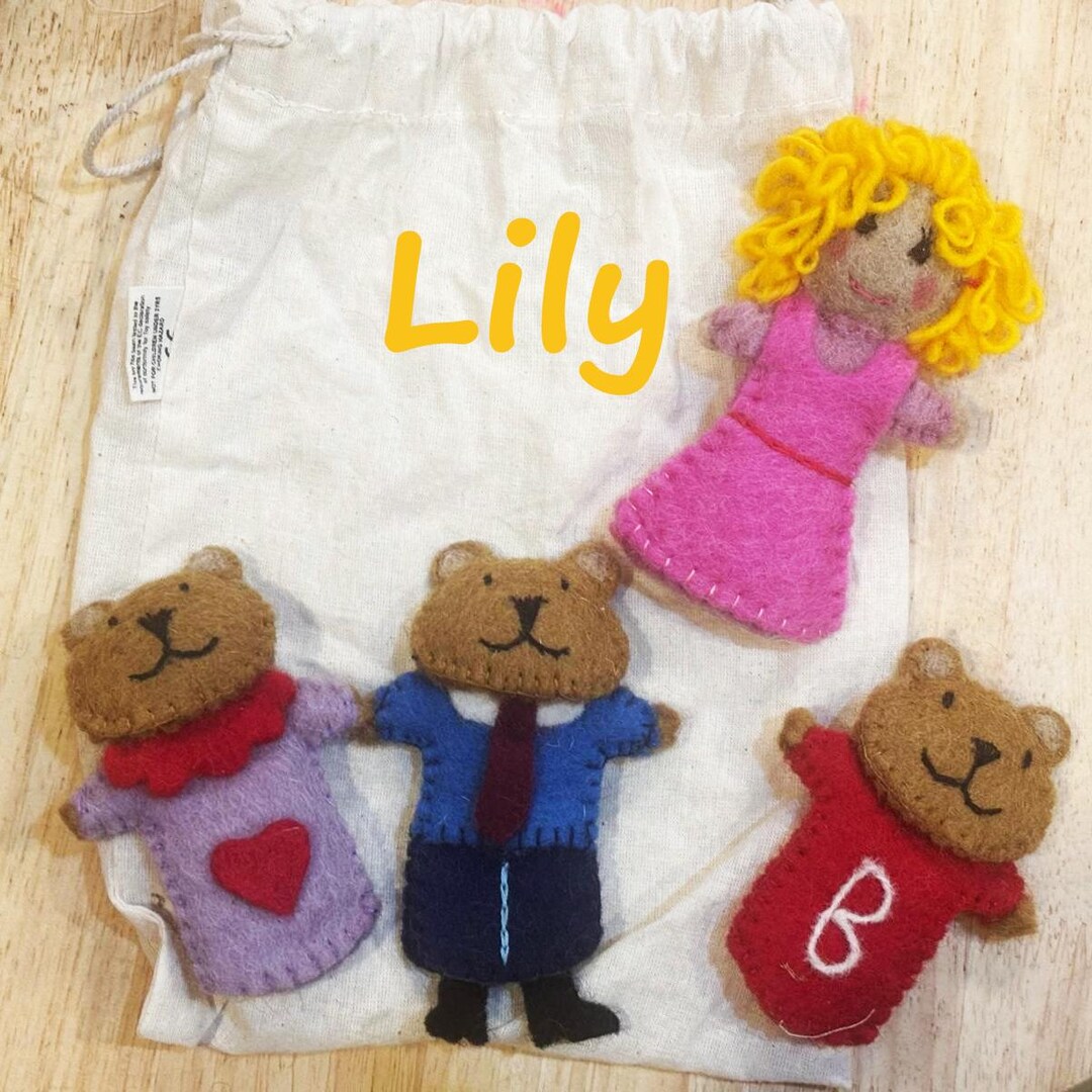 Story Telling Finger Puppets - Goldilocks or 3 Billy Goats Gruff - Etsy