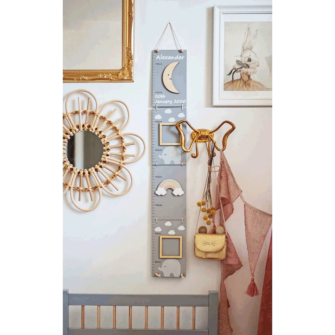 Personalised Height Chart, Decorated and Personalised Height Chart ...
