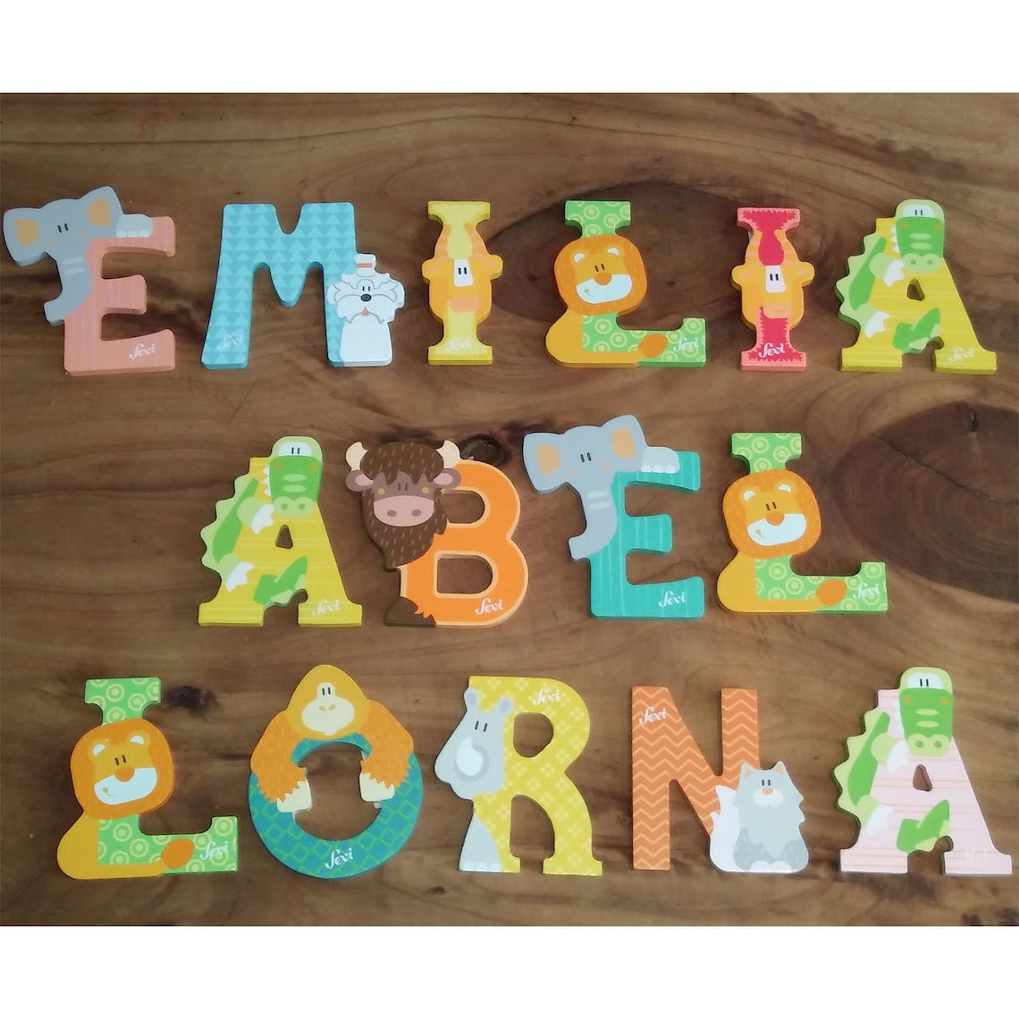 Decorative Wooden Door or Wall Letters (no A's or E's Available) - Etsy