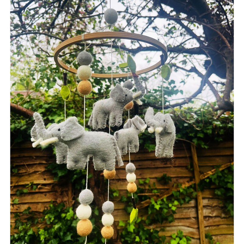 Elephant Mobile - Etsy