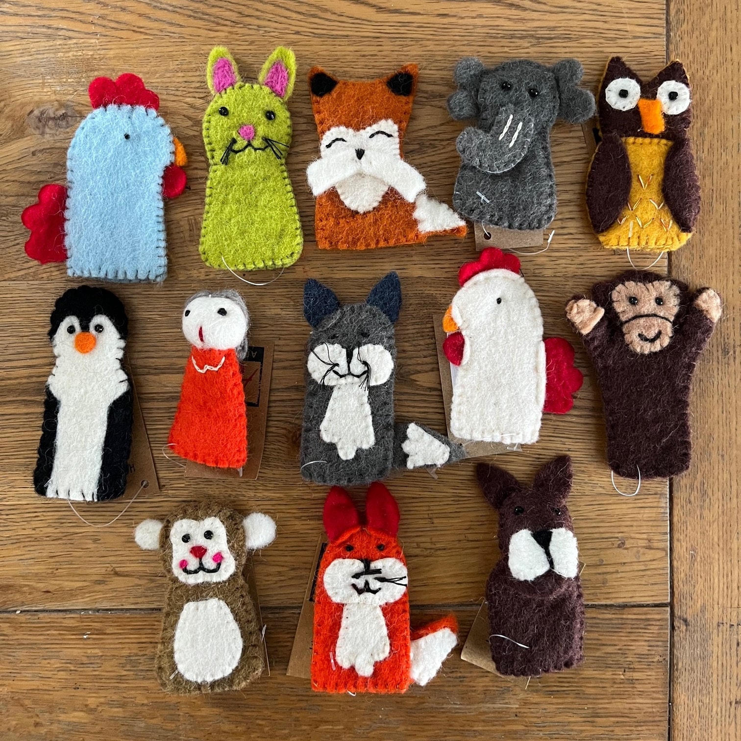 Felt, Animal Finger Puppets, Lots of Designs - Etsy