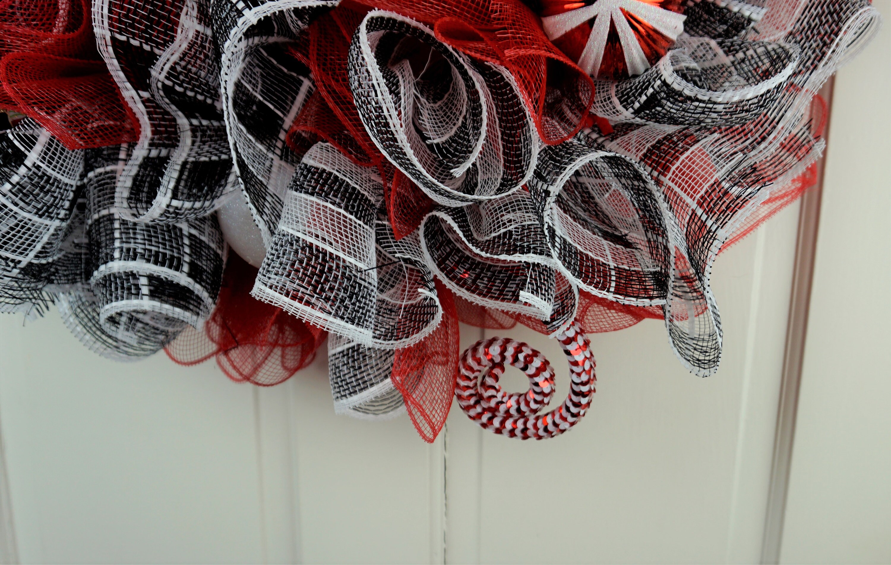 Christmas Mesh Wreath Merry Christmas Wreath Mesh Door | Etsy