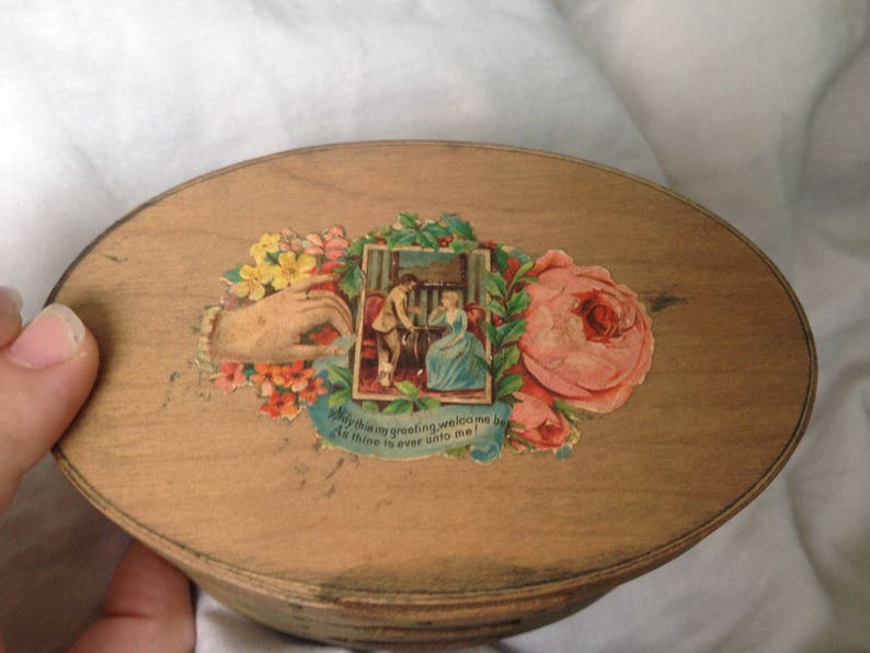 Antique Shaker Bent Wood Band Box - Etsy