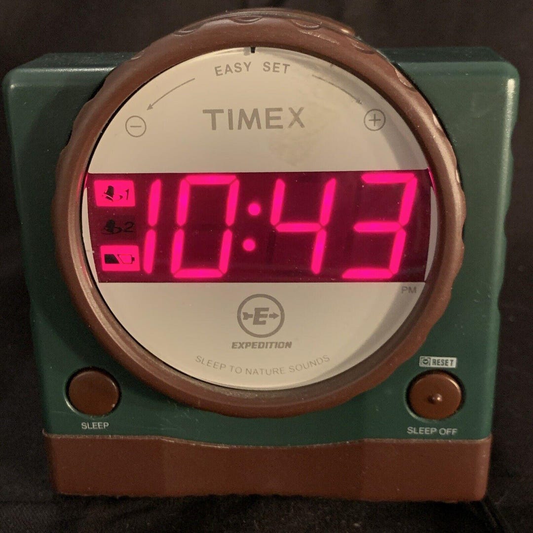 Timex Expedition Dual Alarm Clock Nature Sounds or Loud BELL 821 - Etsy