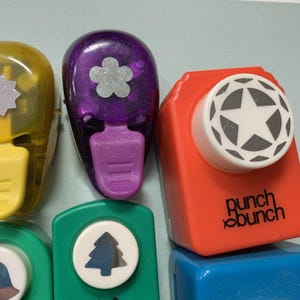 Lot of 14 Scrapbooking Paper Punches Heart Flower House Tree Bell Star ...