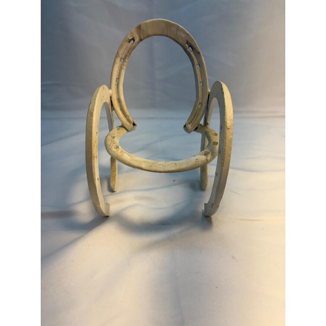 Vtg Horseshoe Plant Stand Holder Doll Chair Equestrian - Etsy