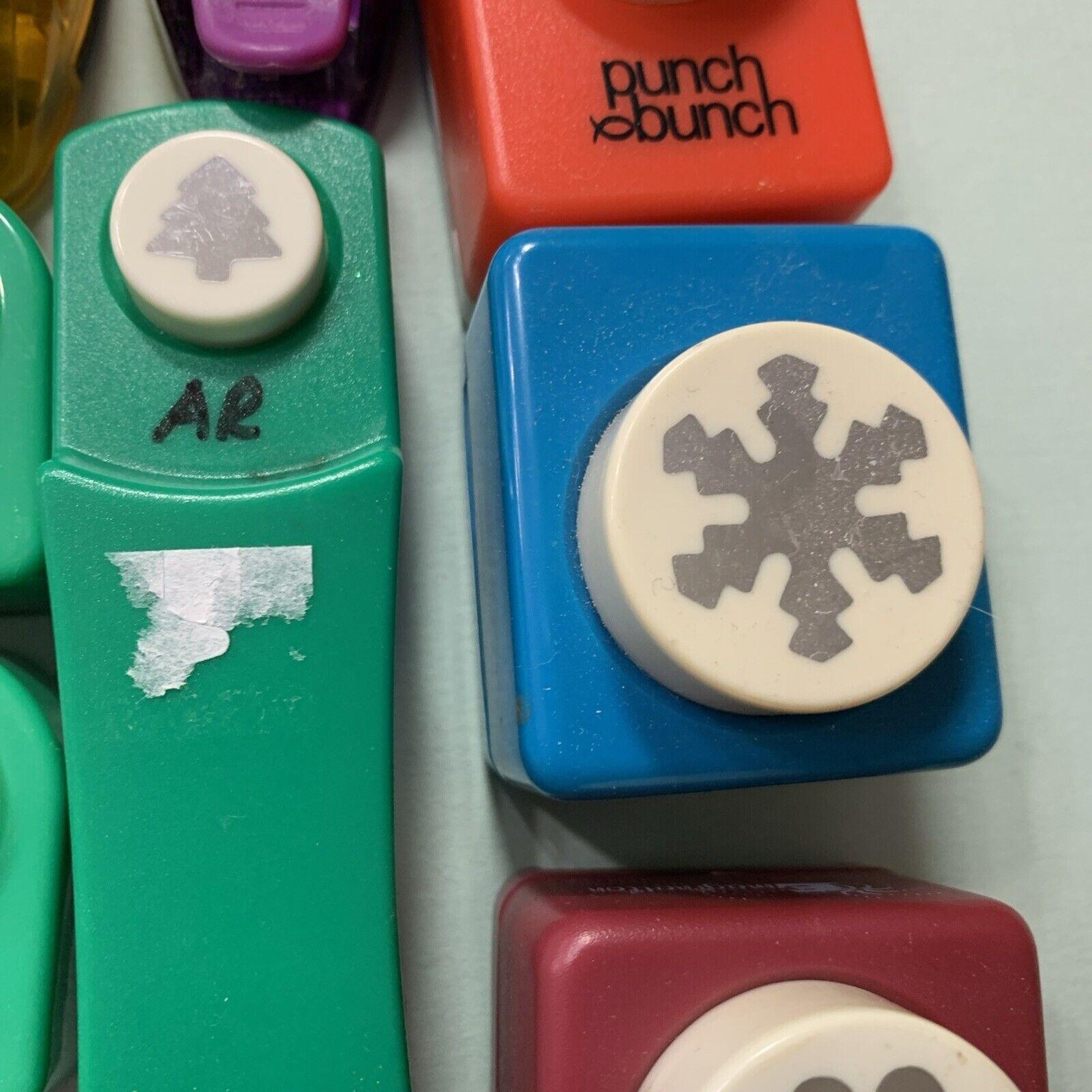 Lot of 14 Scrapbooking Paper Punches Heart Flower House Tree Bell Star ...