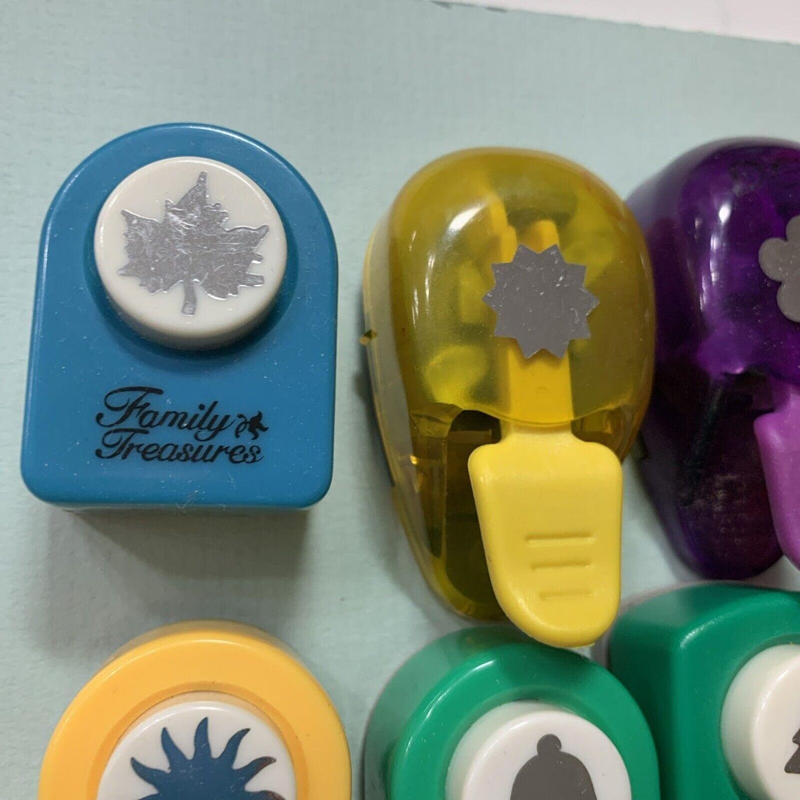 Lot of 14 Scrapbooking Paper Punches Heart Flower House Tree Bell Star ...