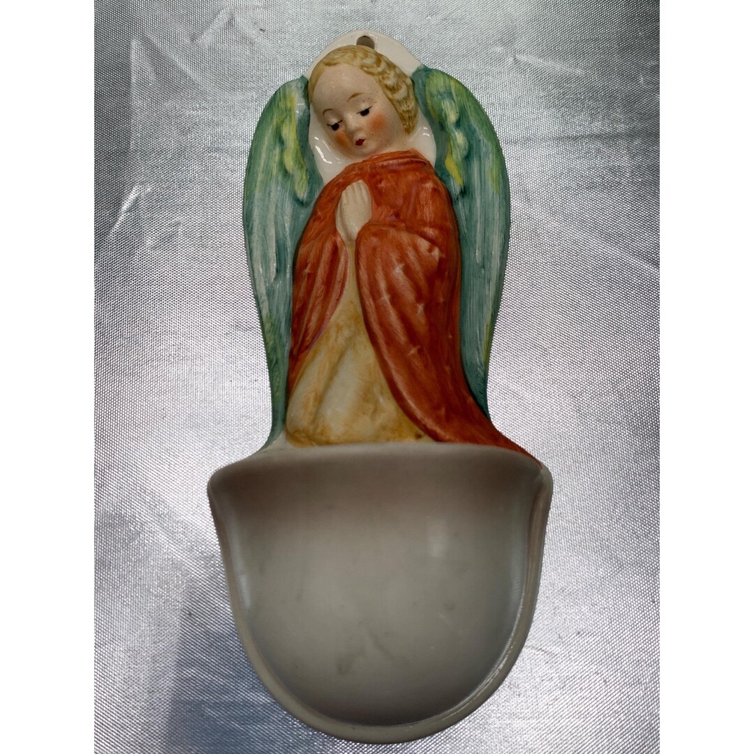 Vintage 1983 Goebel Angel Holy Water Font Hand-painted Wall Decor - Etsy