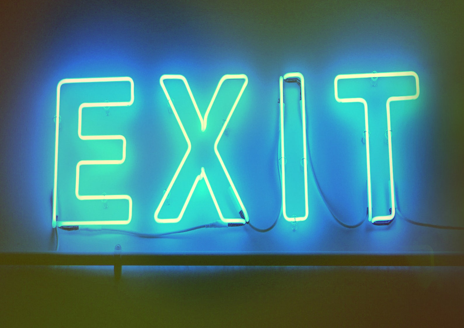 Neon Sign EXIT SIGN Print EXIT sign Framed or Unframed | Etsy