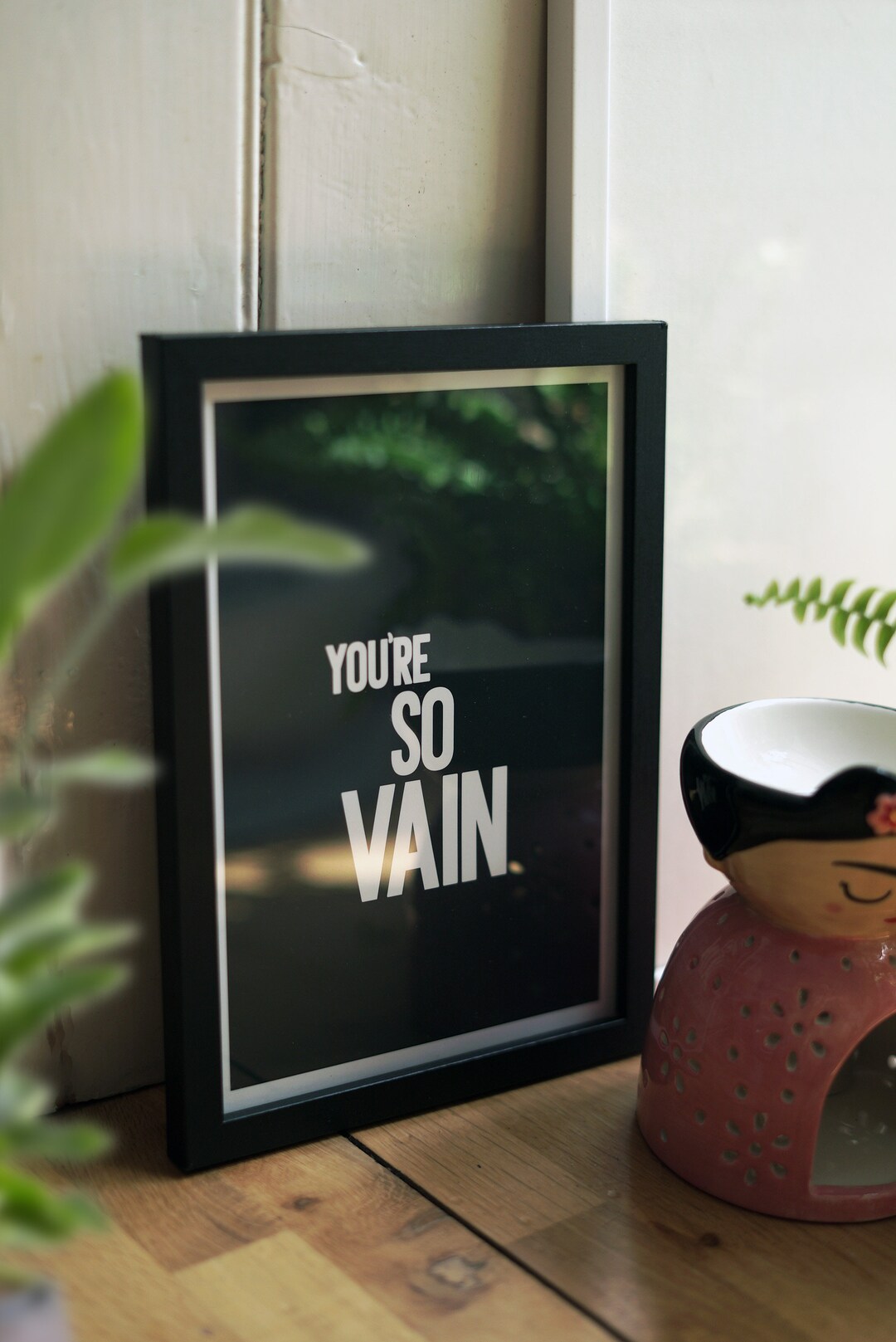 You're so Vain Print Typographic Print Wall Gallery - Etsy UK