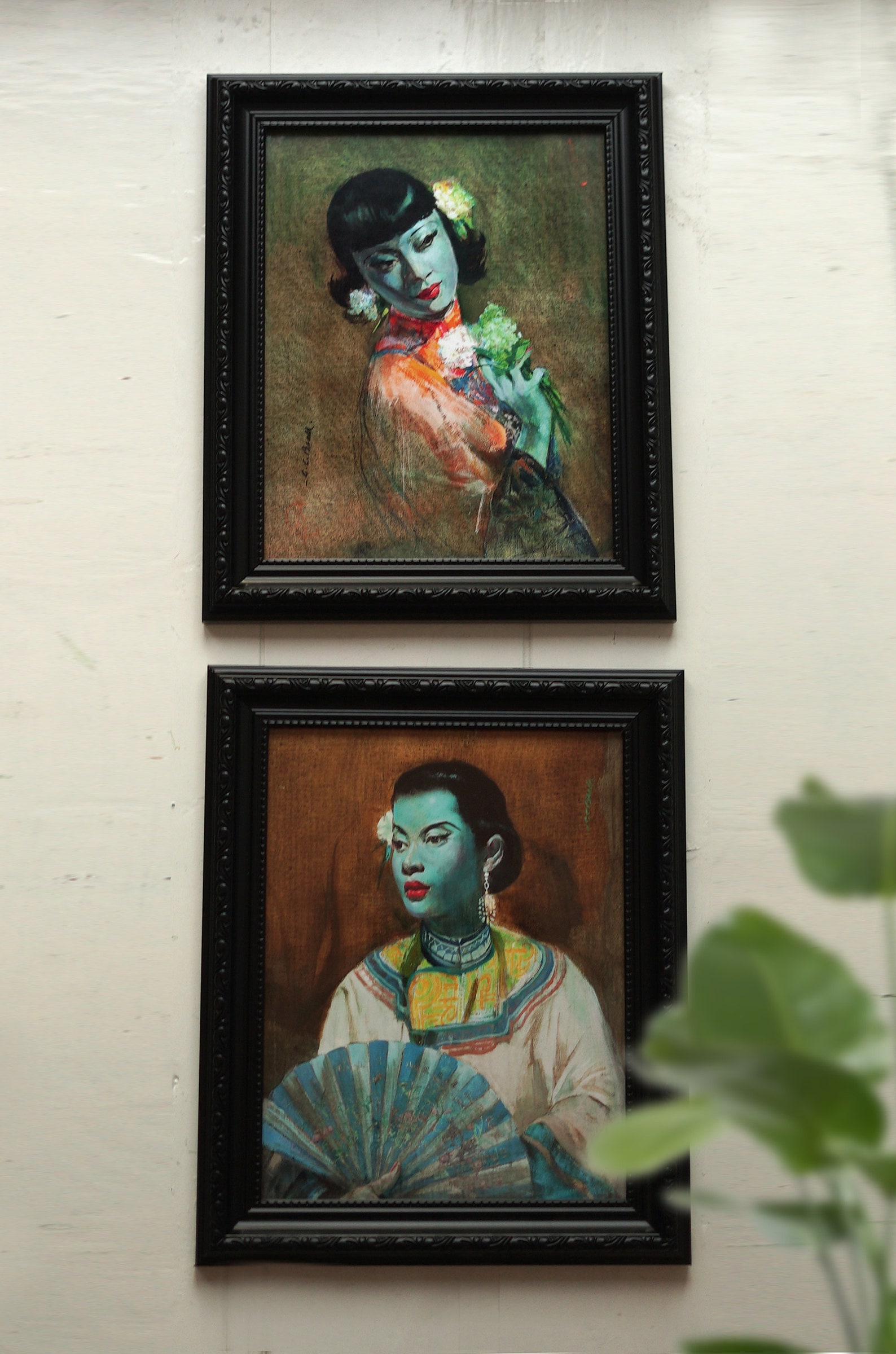 Tretchikoff Era Cecil Beall the Fan Set of 4 Framed Prints - Etsy UK