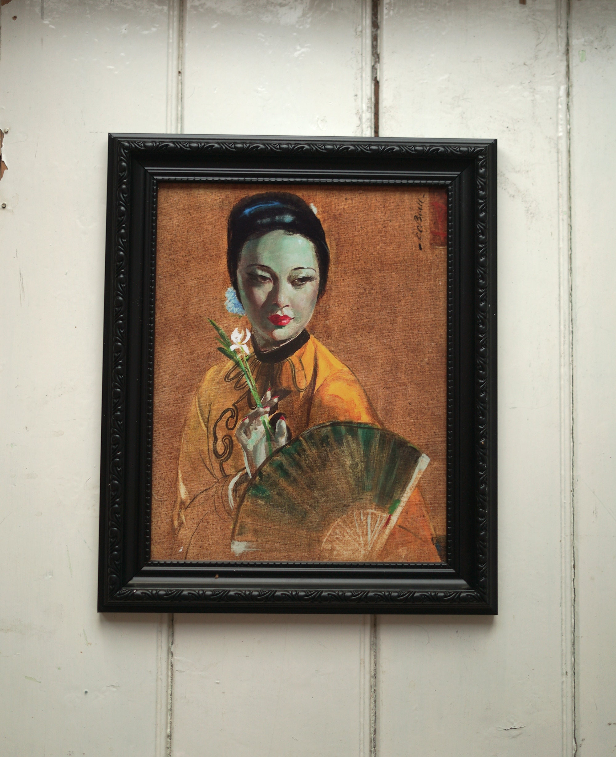 Tretchikoff Era Cecil Beall the Fan Set of 4 Framed Prints - Etsy UK