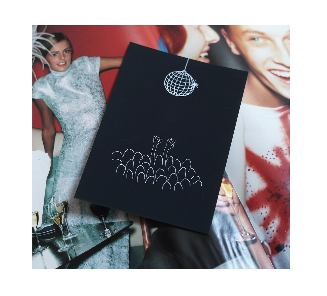 DISCO Print, Disco Ball, Hand Drawn Design, Funny Print, Quirky Print ...