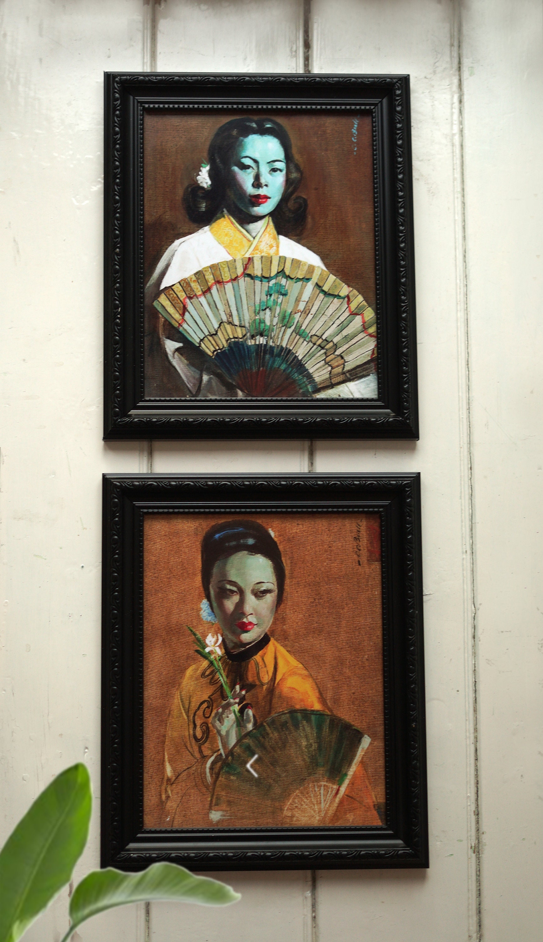 Tretchikoff Era Cecil Beall the Fan Set of 4 Framed Prints - Etsy UK